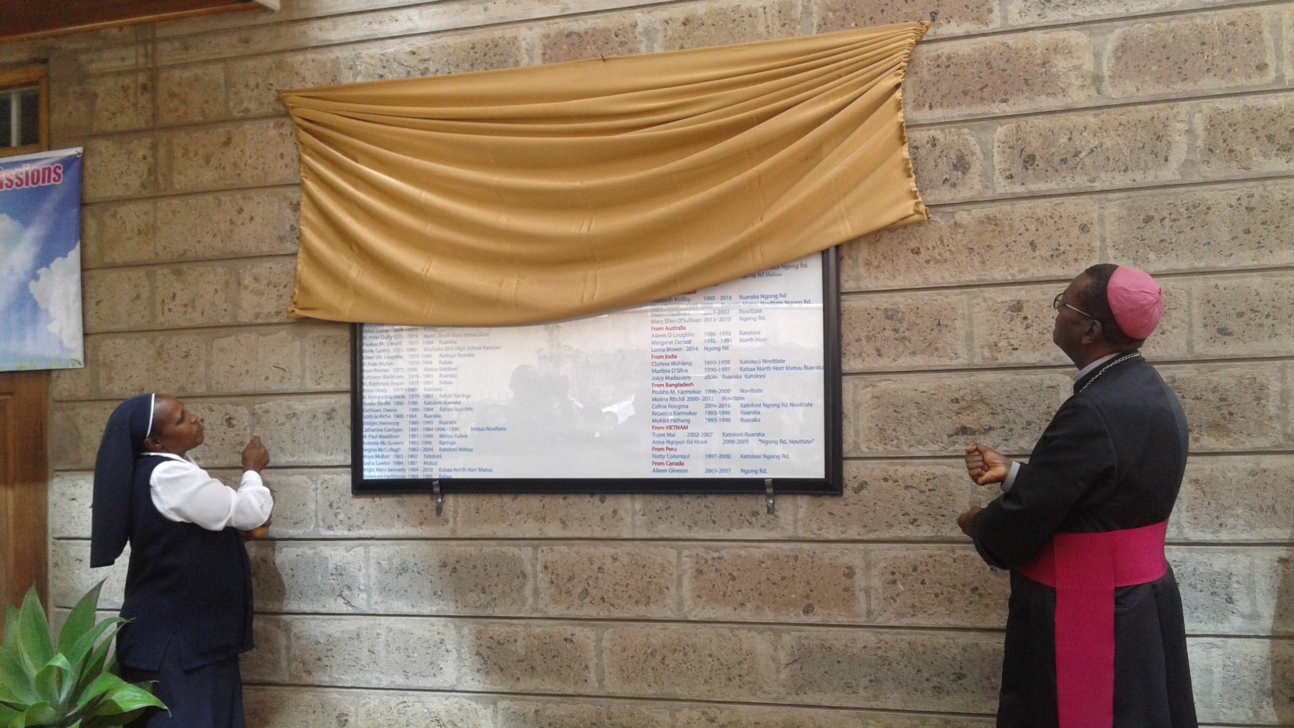Unveiling Honour Board - RNDM